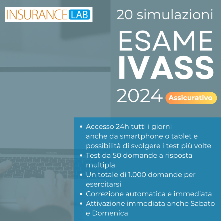 SIMULATORI ONLINE ESAME IVASS 2024 (1.000 nuovi quiz su tutto il programma) – MODULI ...